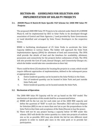 Draft guidelines-of-2000 mw-vgf-scheme | PDF | Power and Energy ...