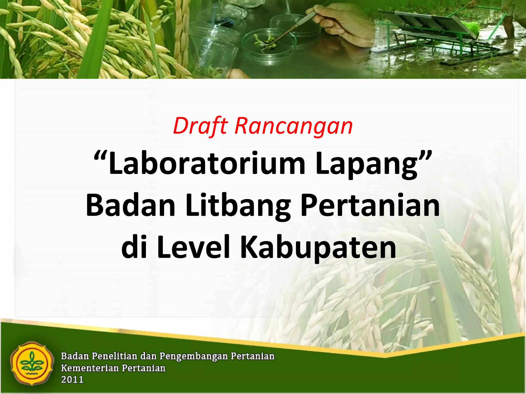 Draft lab lapang kabupaten edit 8 okt2 | PPT