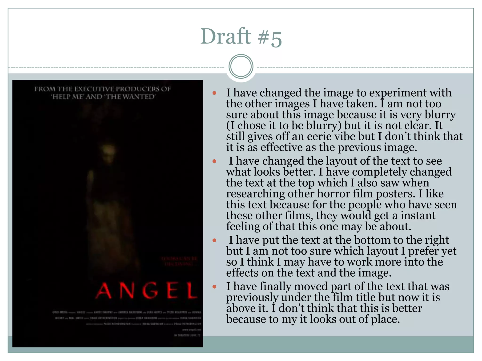 Draft layouts for poster | PPTX