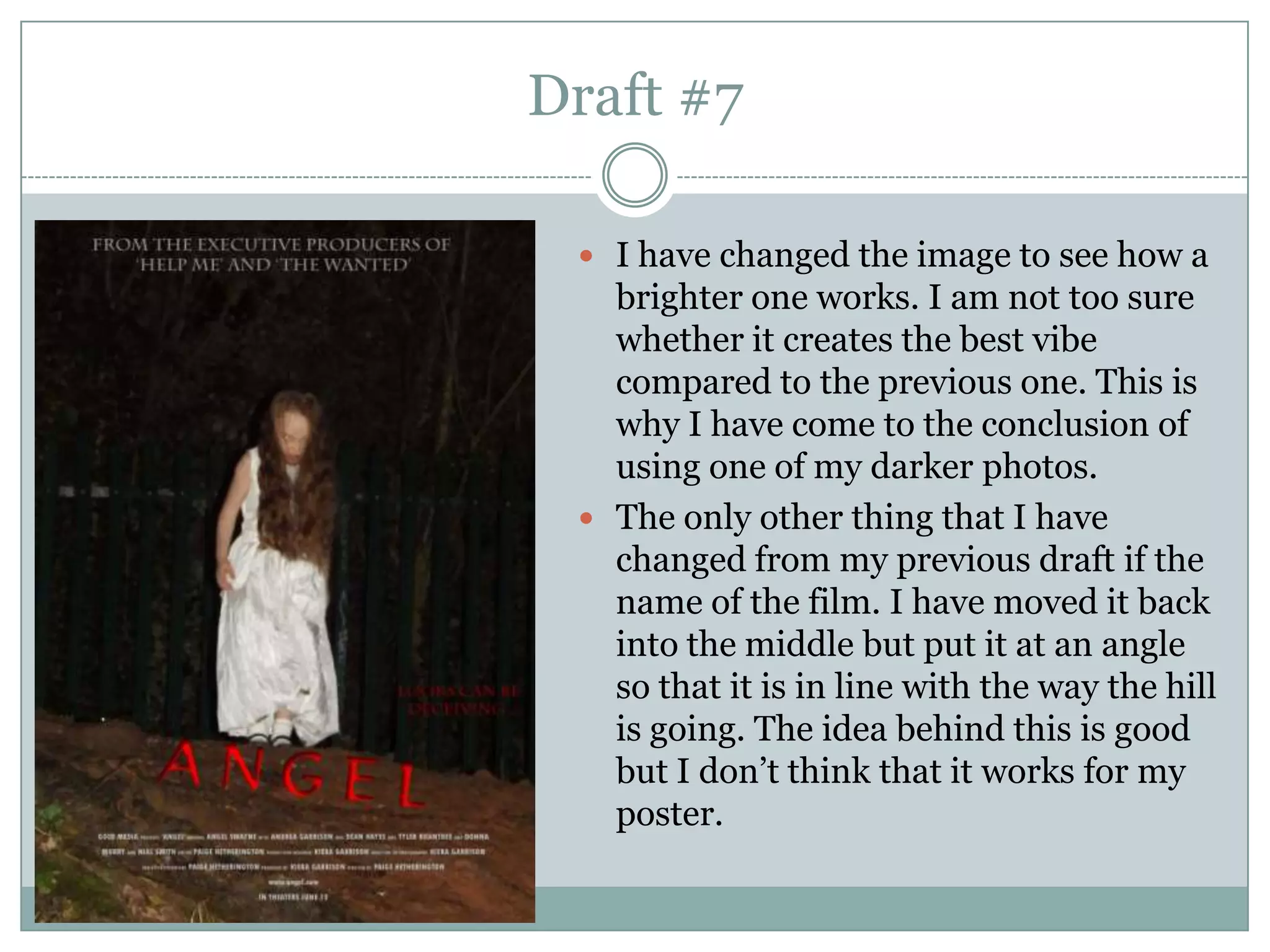 Draft layouts for poster | PPTX