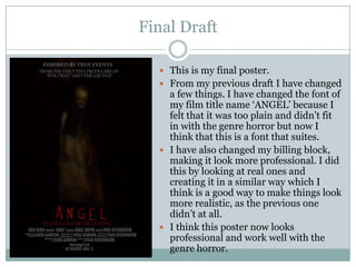 Draft layouts for poster | PPTX