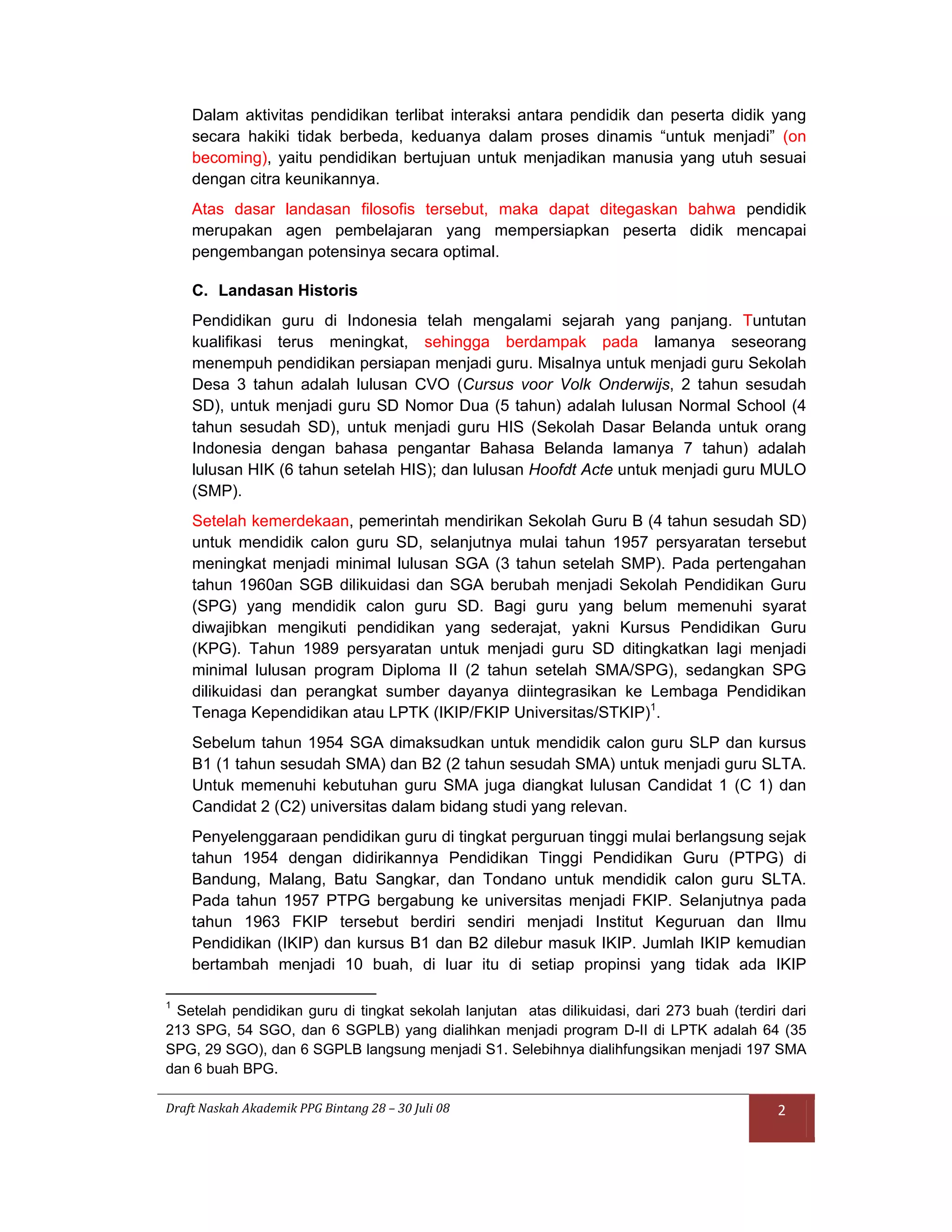 Draft naskah-akademik-ppg | PDF