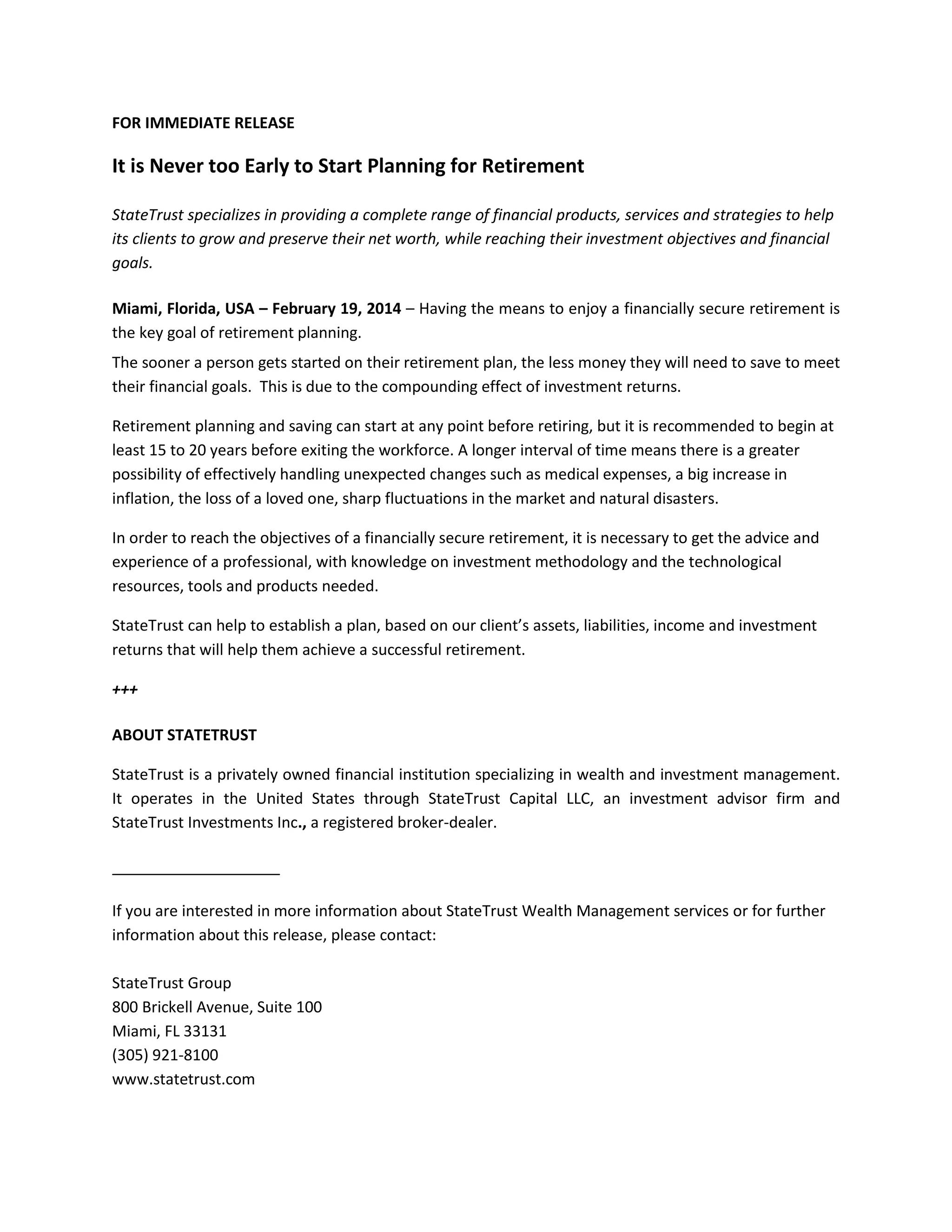 StateTrust Investments | PDF