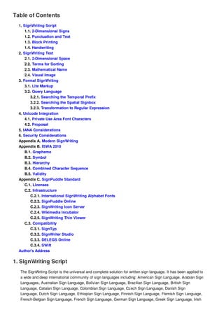 draft-slevinski-signwriting-text | PDF | Web Development | Internet