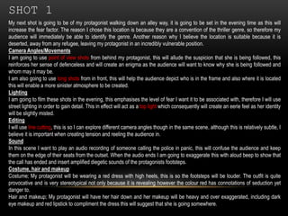 Final script for my thriller film | PPT