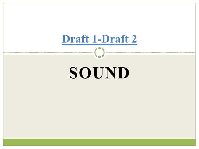 Draft 1 draft 2 | PPT