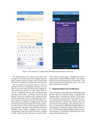 Wi-Fi Direct P2P Messenger-Browser App | PDF