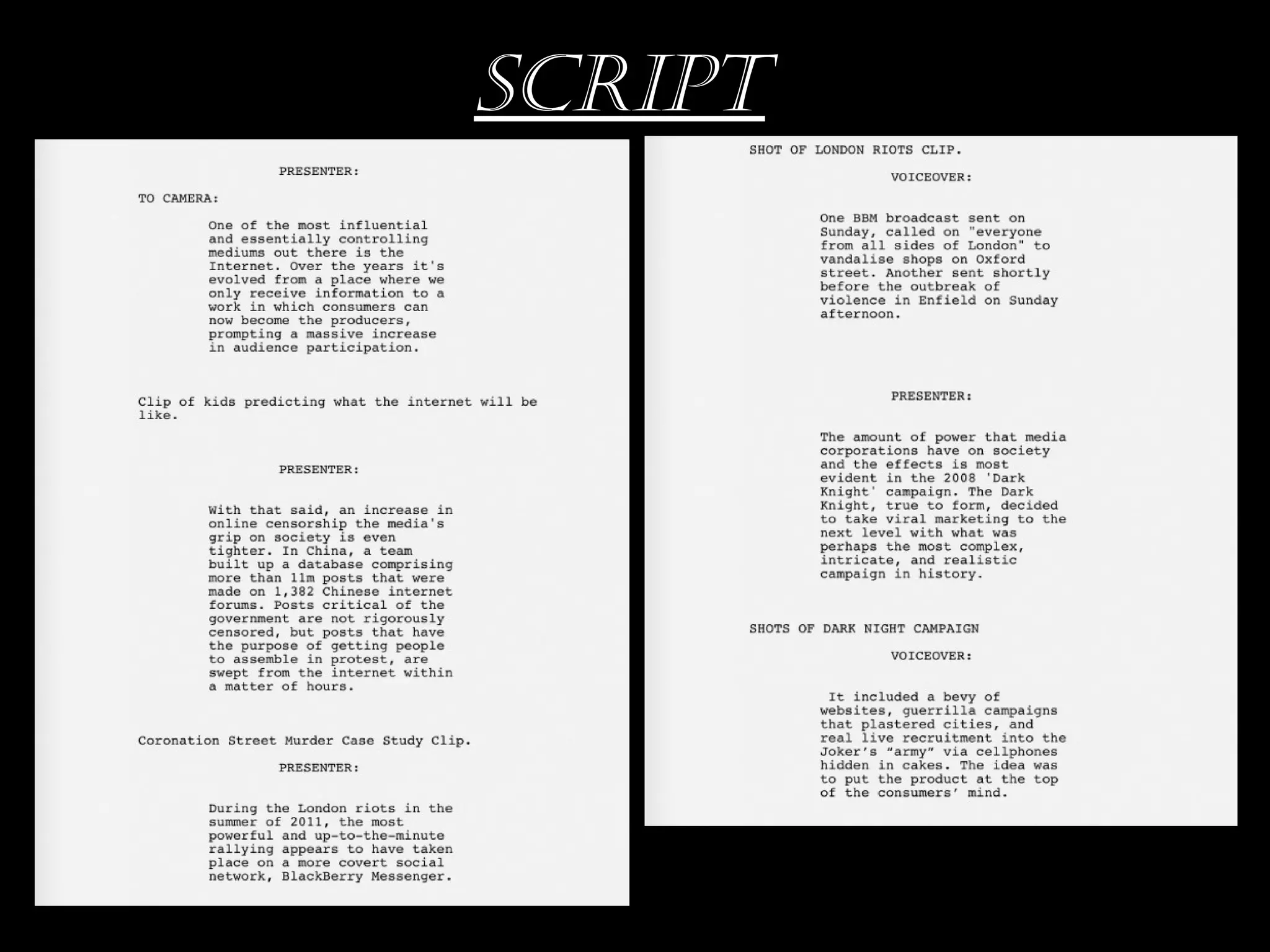 Draft 2 planning | PPT