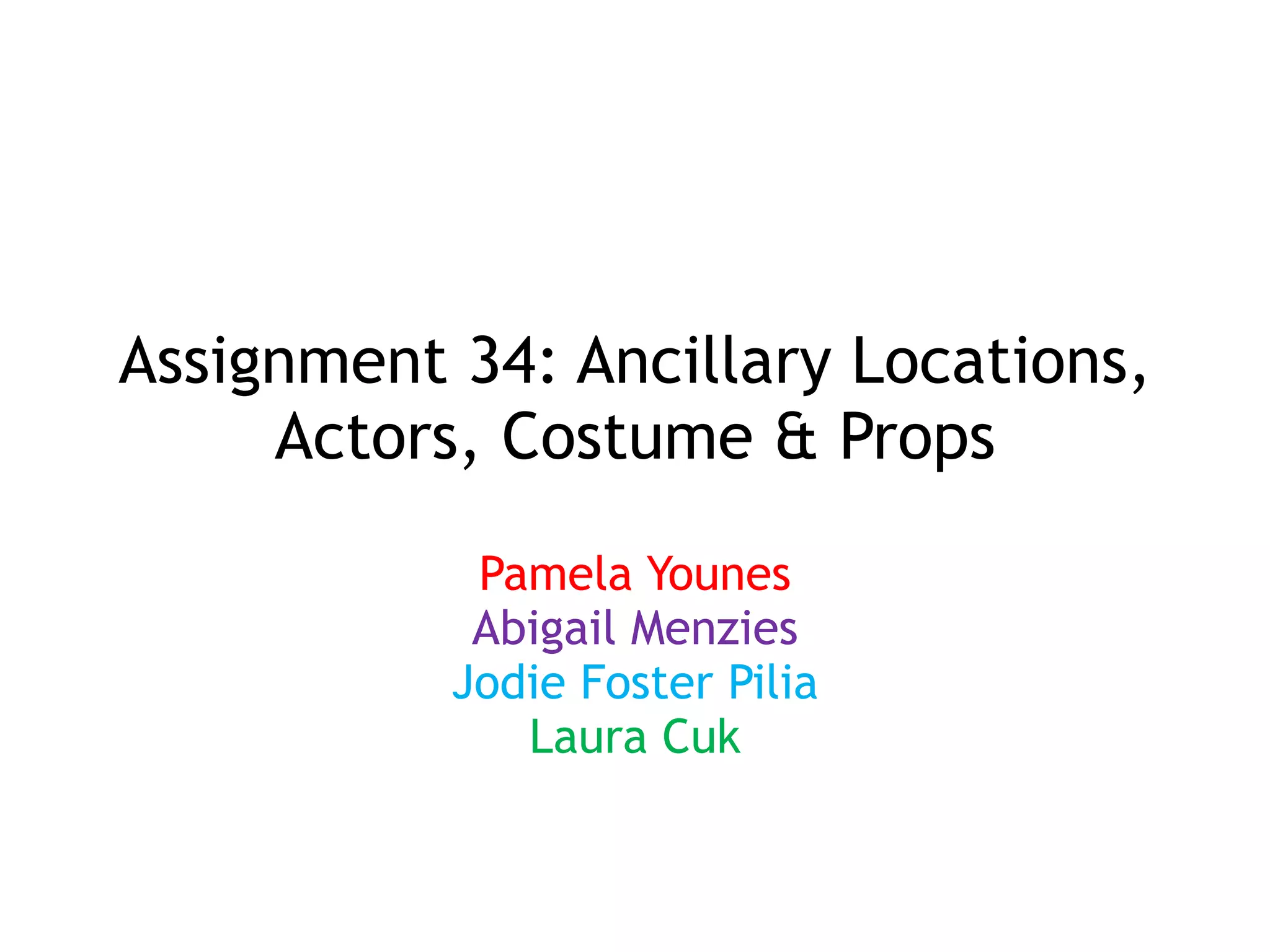 Draft 2 ancillary location etc... | PPT