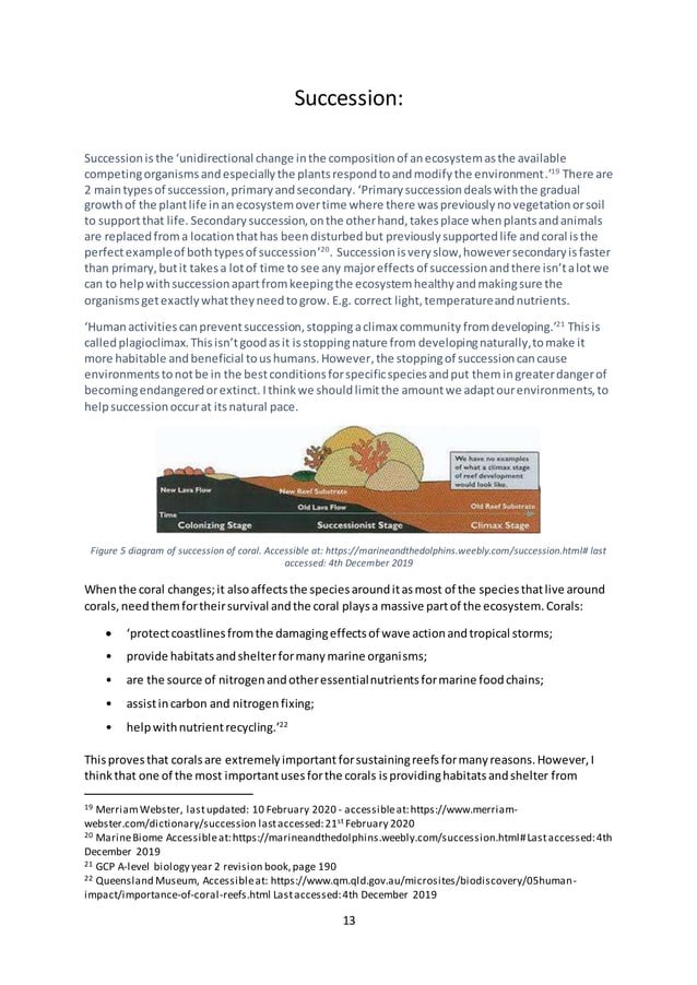 EPQ dissertation - marine conservation | DOCX