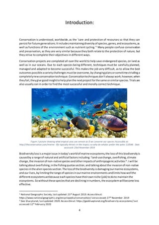 EPQ dissertation - marine conservation | DOCX