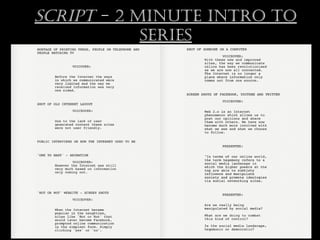 Draft 3 – script and storyboard (mine) | PPT