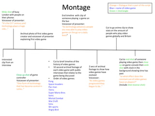 Draft 3 timelines and script | PPT