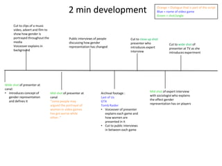 Draft 3 timelines and script | PPT