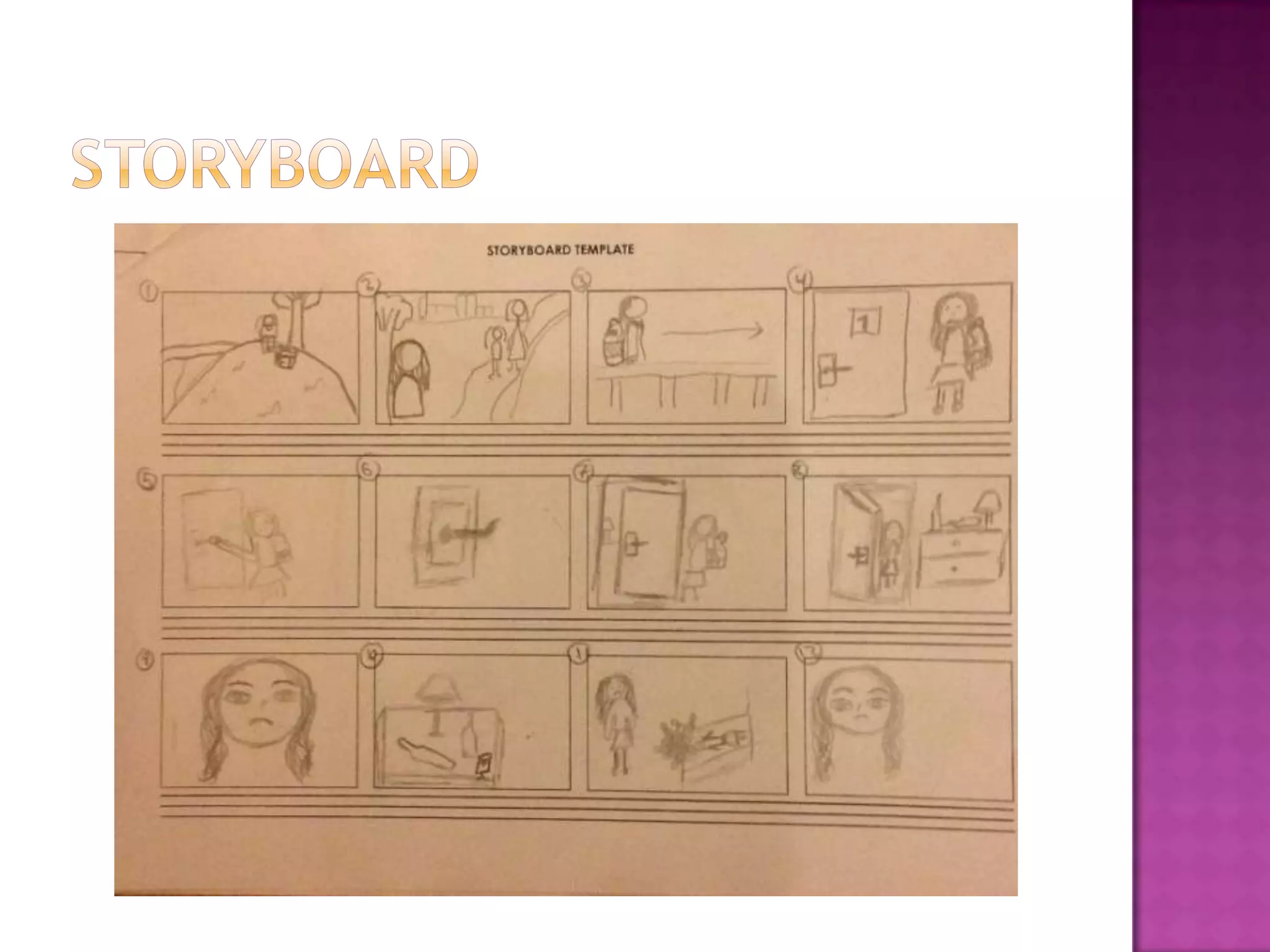 Draft 4 timeline with storyboards done | PPT