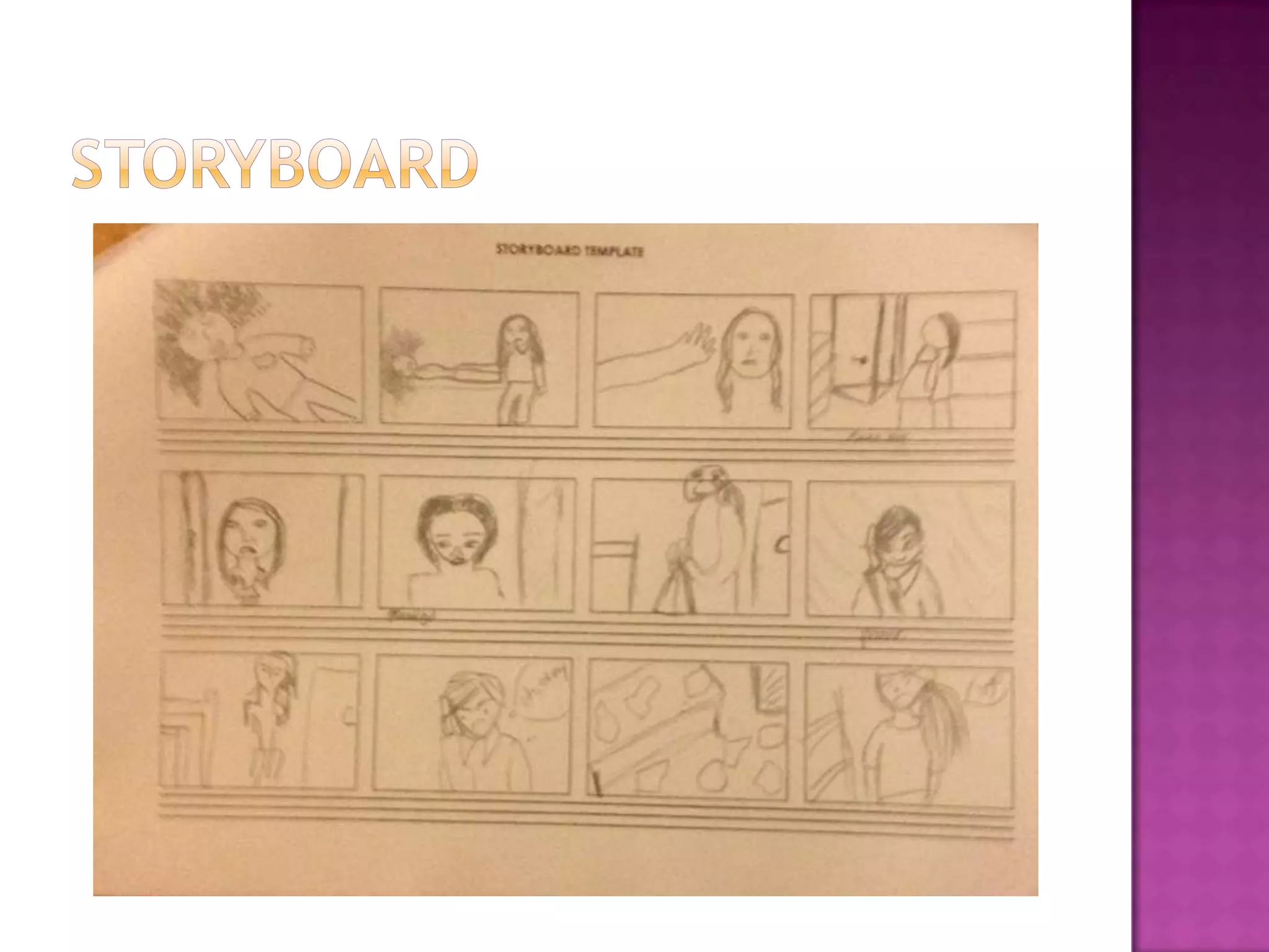 Draft 4 timeline with storyboards done | PPT