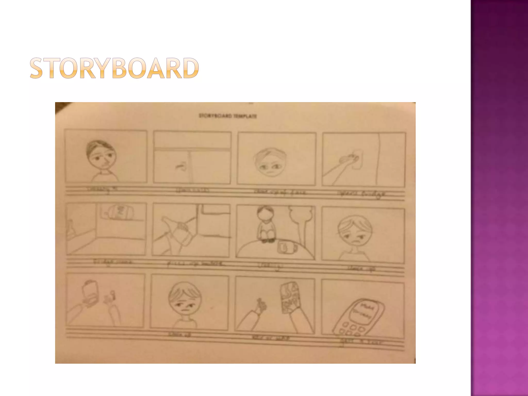 Draft 4 timeline with storyboards done | PPT