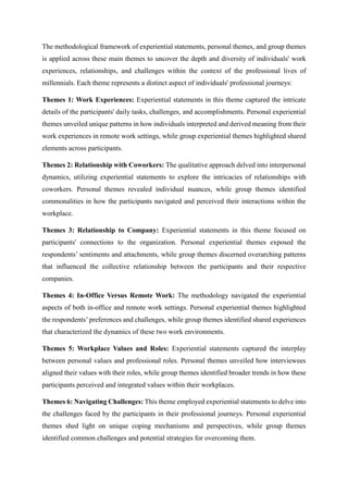 Organizational Identification of Millennial employees working remotely: Qualitative Evaluation | PDF