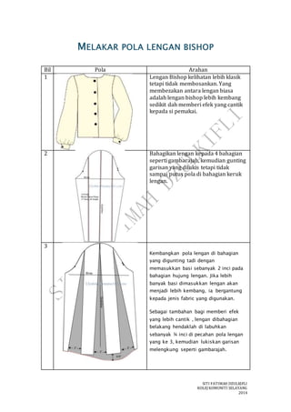 POLA LENGAN BISHOP | DOCX