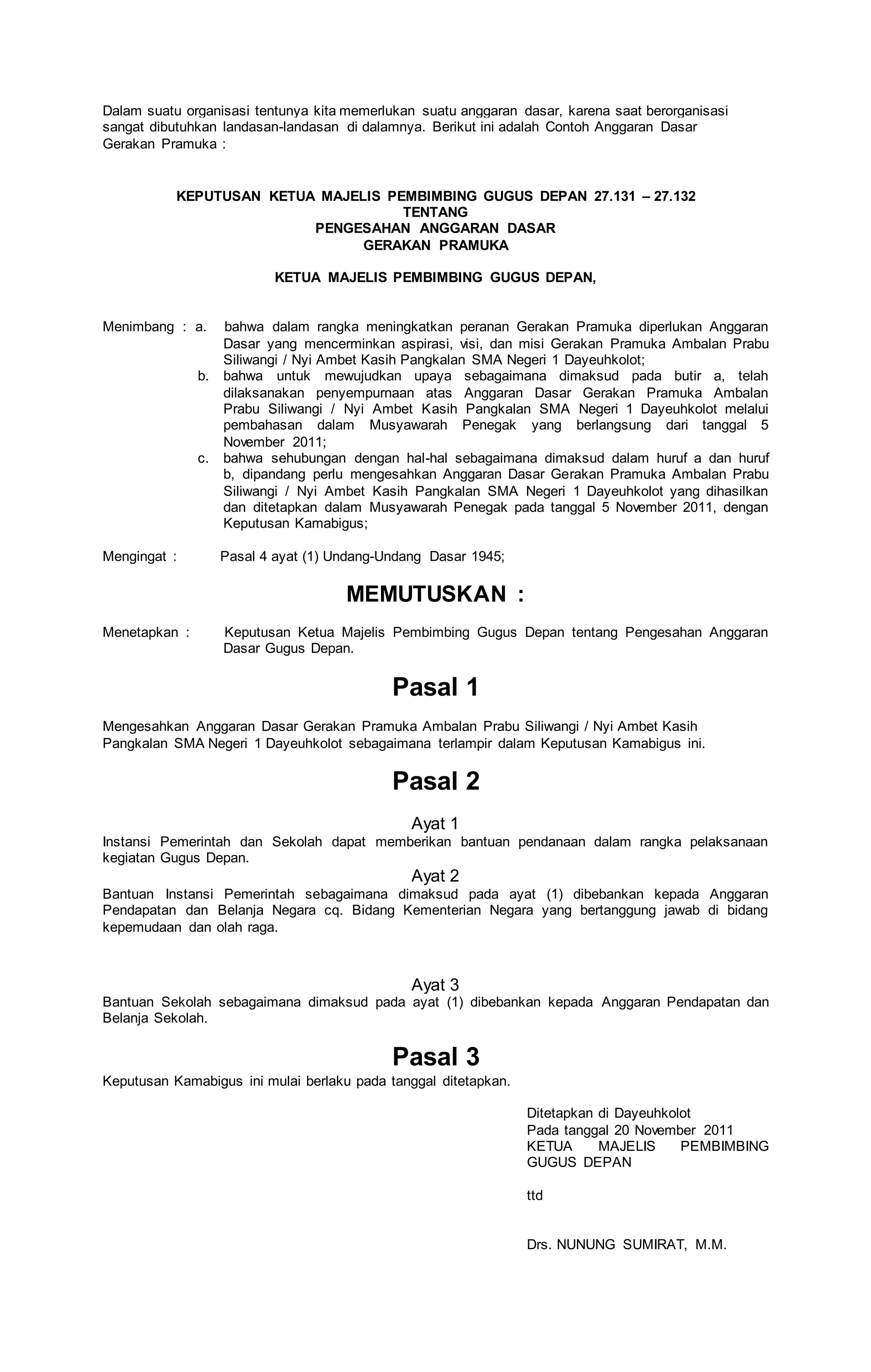 Draft ad art pramuka sman 1 cikarang pusat | DOCX
