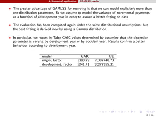 P & C Reserving Using GAMLSS | PDF