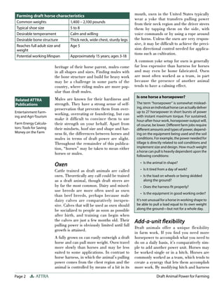 Draft Animal Power for Farming | PDF