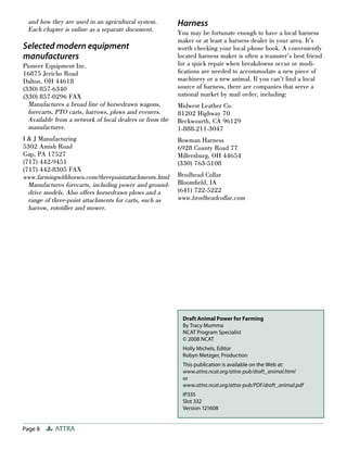 Draft Animal Power for Farming | PDF