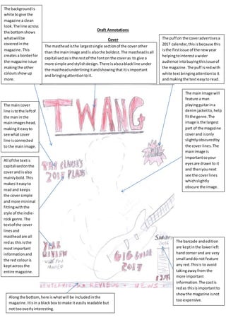 Draft annotations | DOCX | Music | Entertainment