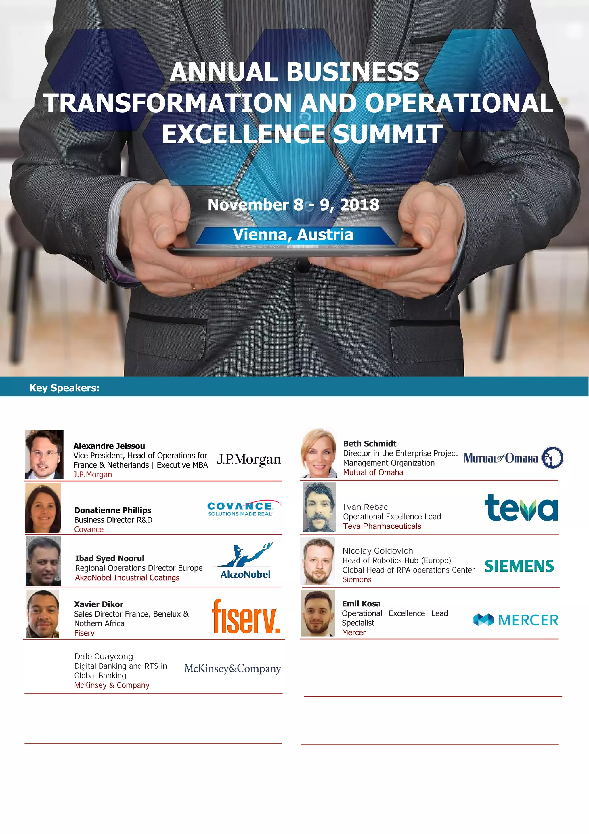 Annual business transformation and operational excellence summit | PDF