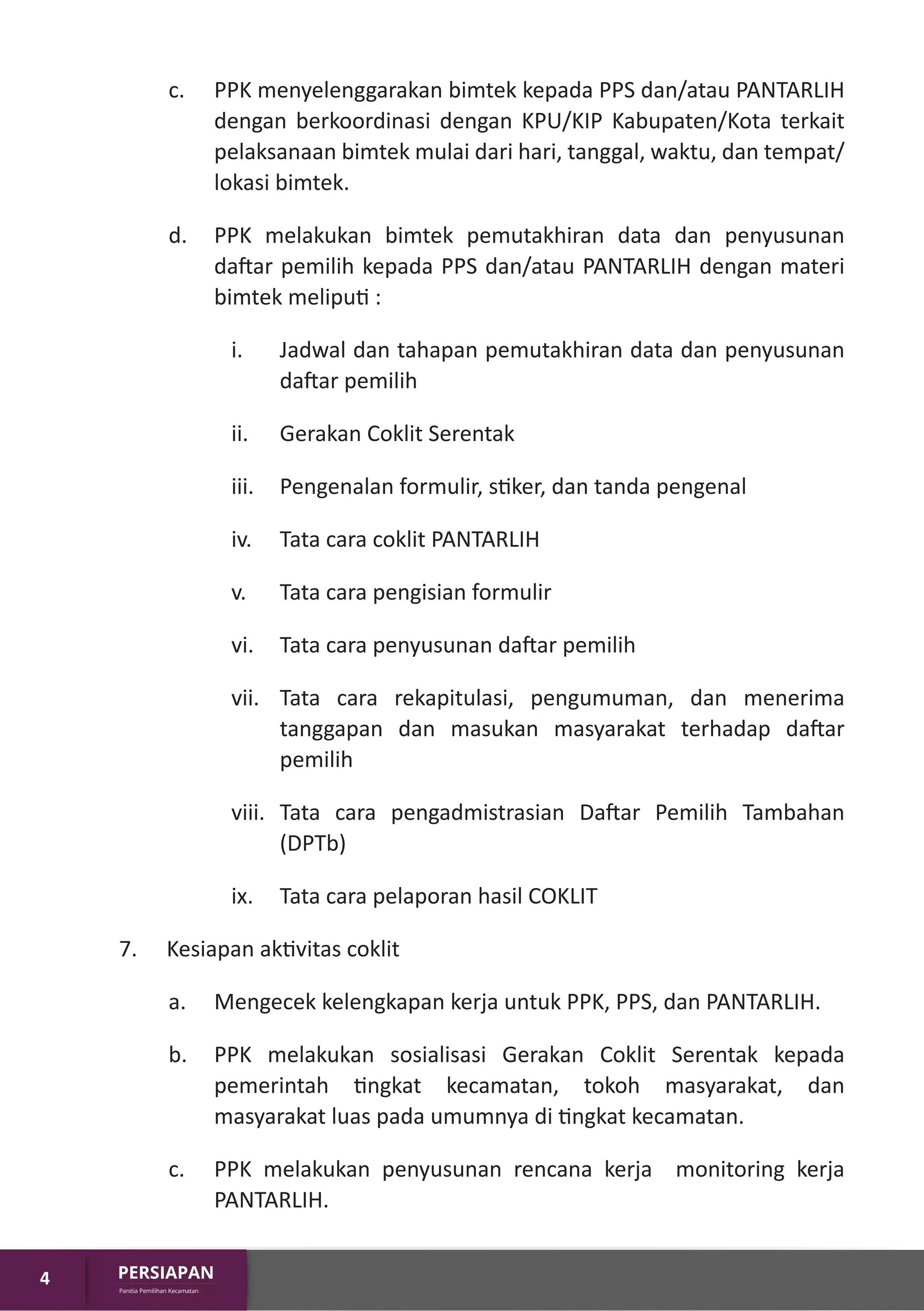 Draft buku kerja-ppk_pemilu_rev5 | PDF