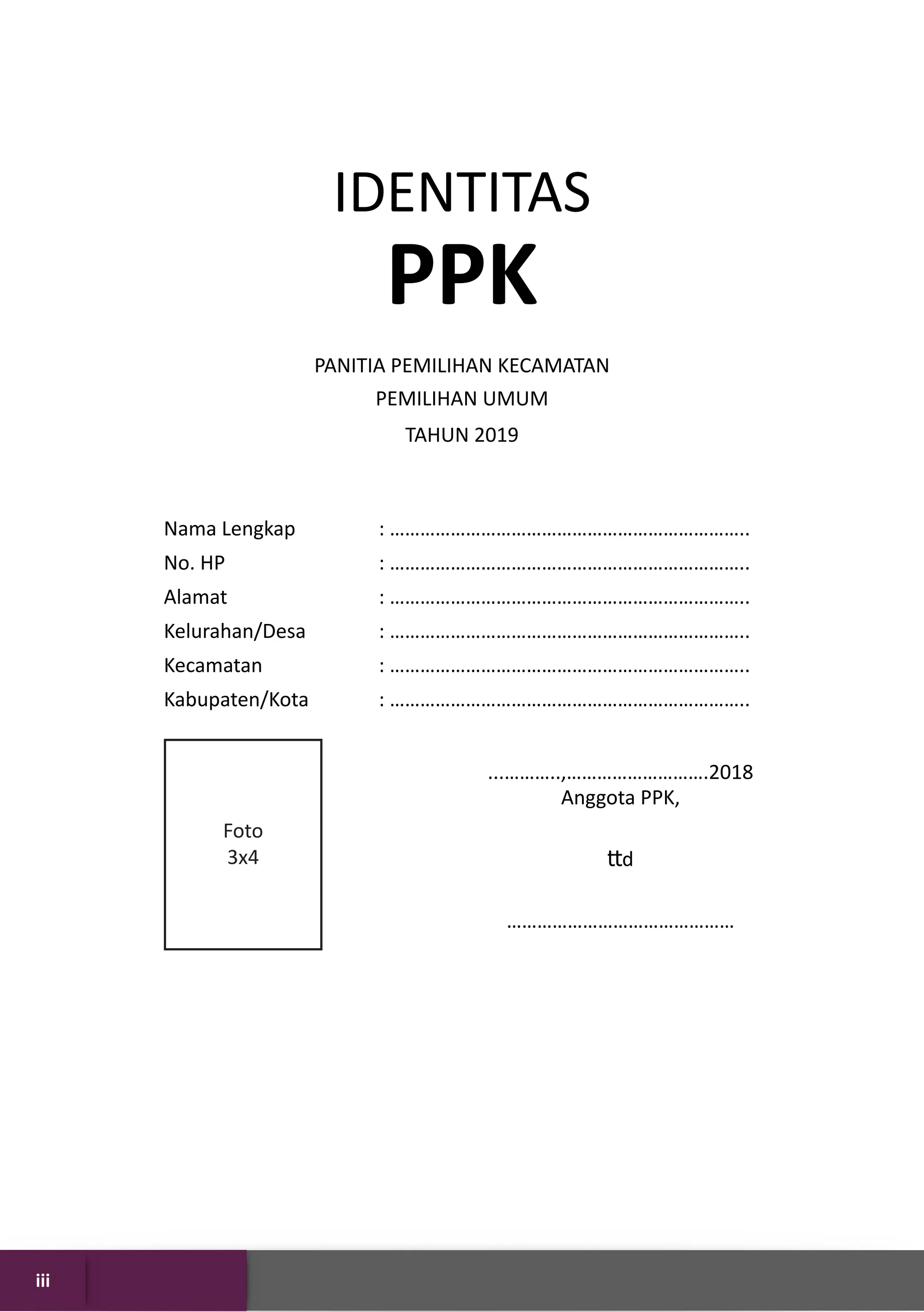 Draft buku kerja-ppk_pemilu_rev5 | PDF