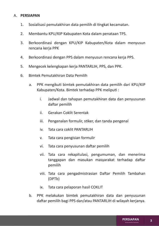 Draft buku kerja-ppk_pemilu_rev5 | PDF