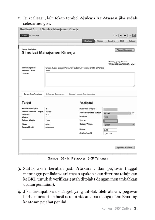 Cara Pengisian SKP Guru Prov Jabar | PDF