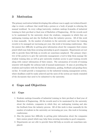 Capstone Report - Industrial Attachment Program (IAP) Evaluation Portal ...