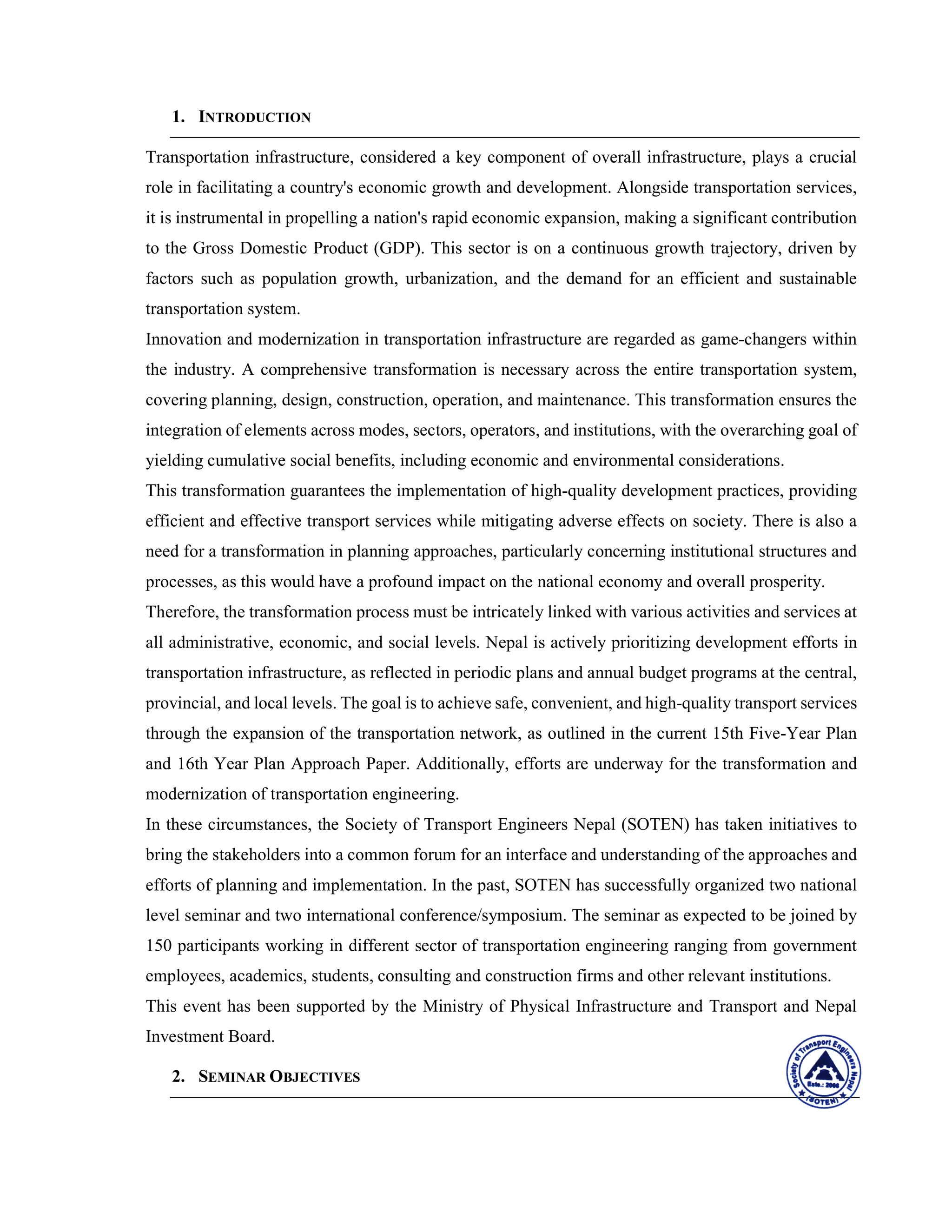 Transforming Transport for shared Prosperity | PDF Transforming Transport for shared Prosperity | PDF