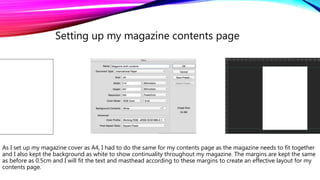Draft contents magazine process | PPT