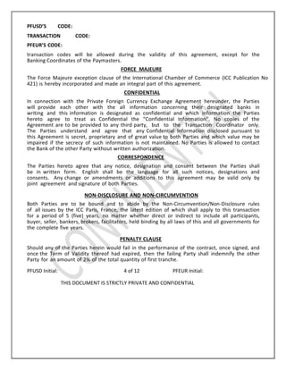 DRAFT CONTRACT USD VS EURO UNCONDITIONAL MT103 | PDF