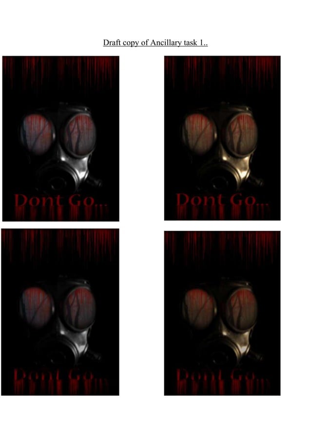 Draft copy of ancillary task 1 | PDF