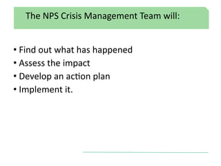 Draft NPS Crisis Management Process | ZIP