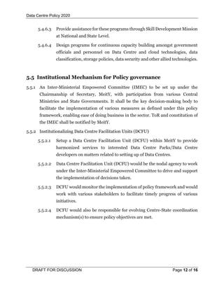 Draft Data Centre Policy | PDF
