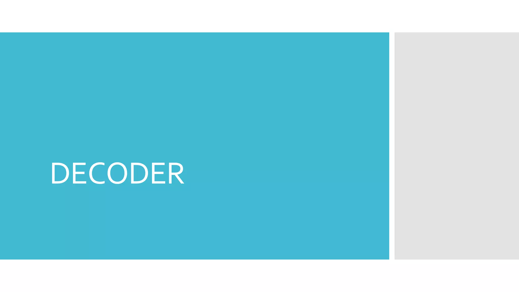 Draft decoder kelompok 1 | PPTX