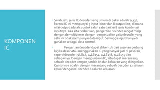 Draft decoder kelompok 1 | PPTX