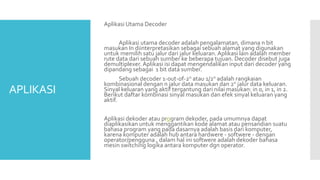 Draft decoder kelompok 1 | PPTX