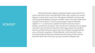 Draft decoder kelompok 1 | PPTX
