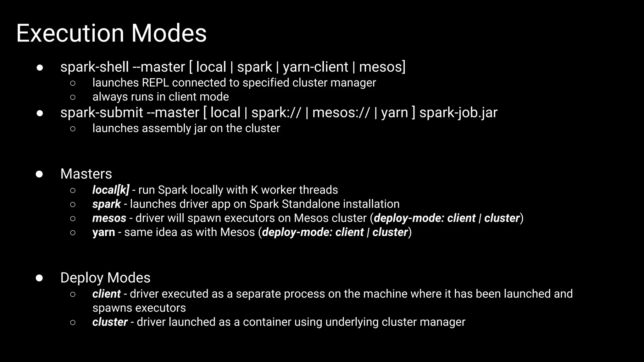 Data Processing Platforms With Smack Spark And Mesos Internals Ppt 