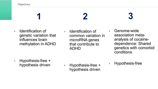 Genetics and epigenetics of ADHD and comorbid conditions | PPTX