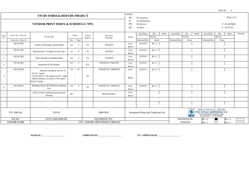 Draft document for project no ufc85