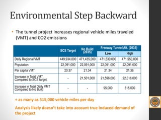Draft EIR - Why Not The 710 Tunnel | PPT