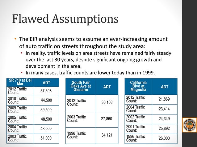 Draft EIR - Why Not The 710 Tunnel | PPT