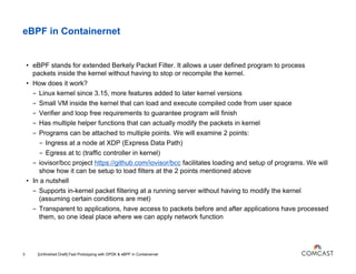 [Draft] Fast Prototyping with DPDK and eBPF in Containernet | PPT